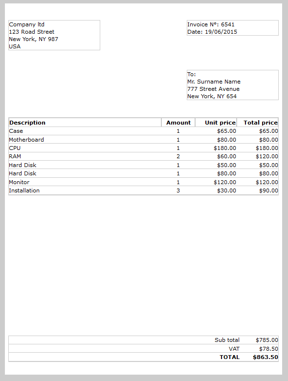Download How To Create Simple Invoice In Asp C With Databse Images 